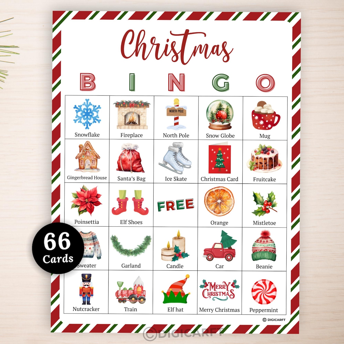Christmas Bingo Games for Adult,christmas Bingo Cards,holiday Bingo ...