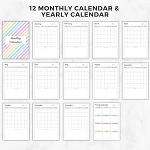 Rainbow Budget Finance Planner Bundle Printable,digital Finance Journal ...