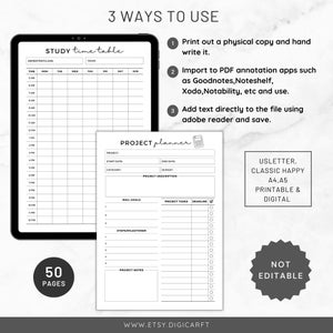 Ultimate Printable Student Planner 2023 2024,college Academic Student ...
