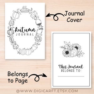 Autumn Journal Kit Printable,printable Fall Bucket List,bujo Autumn ...