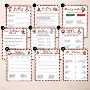 Printable Family Christmas Games Bundle,40 Holiday Party Games ...