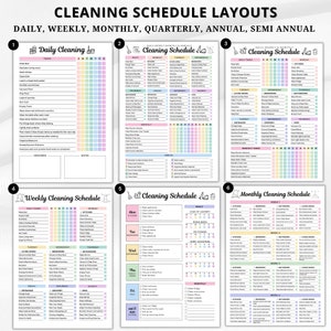 Ultimate Cleaning Schedule Bundle Editable,cleaning Planner Bundle A4 ...