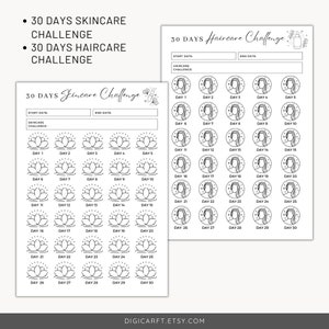 Printable Skincare Planner,beauty Planner Template Journal Ipad,glow up ...