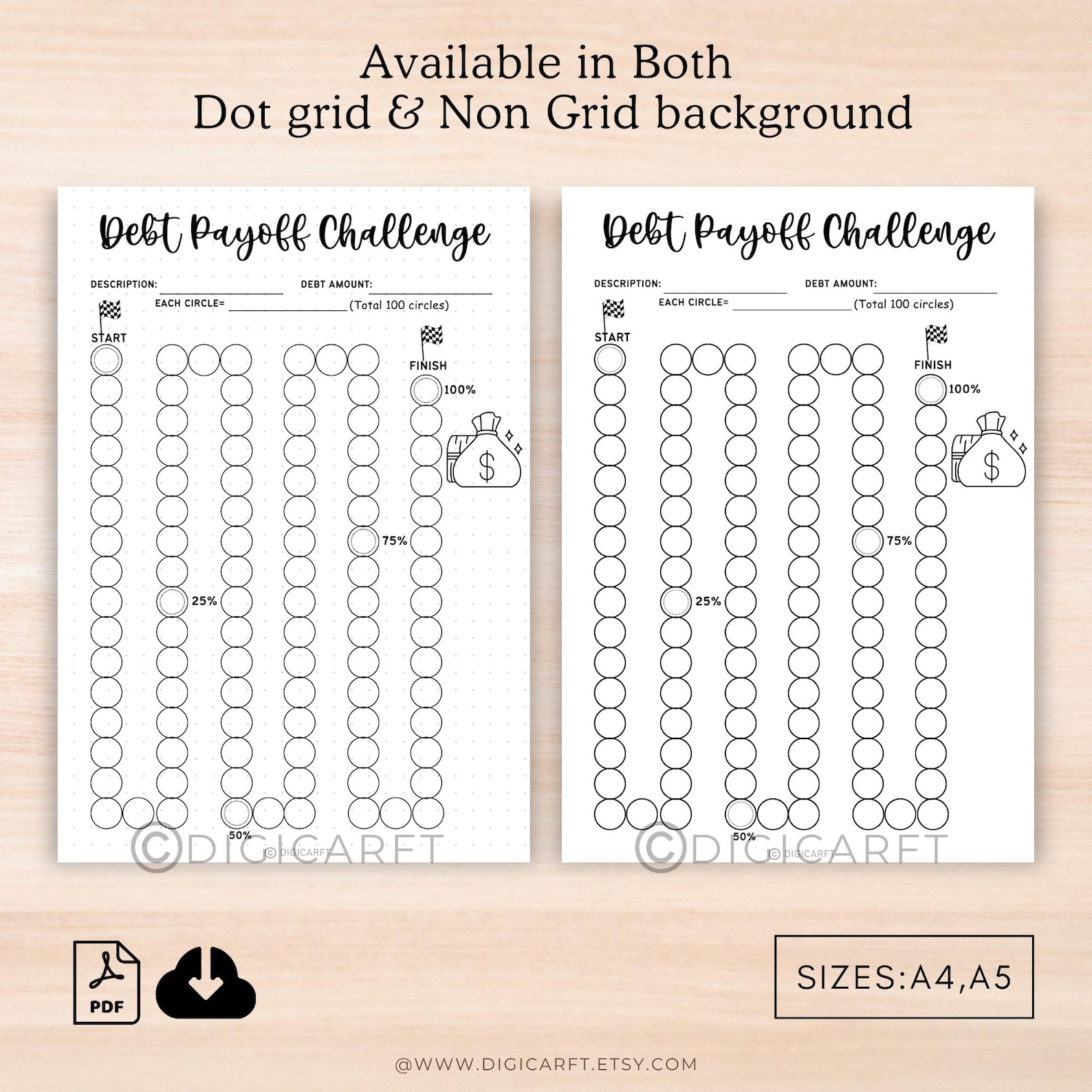 Debt Payoff Challenge Tracker Printable,debt Payment Planner,budget ...