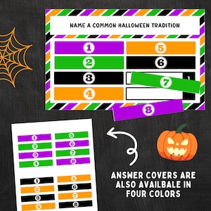 Halloween Friendly Feud Game Printable,family Feud Game,office Party ...