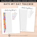 Rate My Day Tracker Journal Pages Printable,rate My Day Planner ...