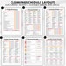Ultimate Cleaning Schedule Bundle Editable,cleaning Planner Bundle A4 ...