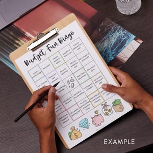 Budget Bingo Game Printable,money Saving Game,finance Bingo Card,budget ...