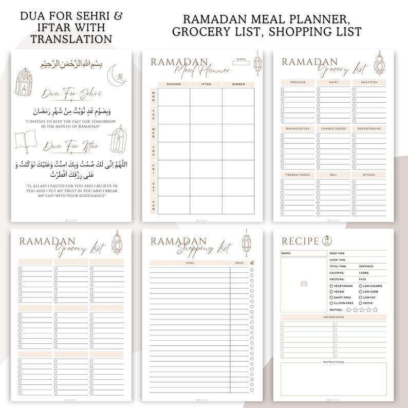 Ramadan Planner Bundle Printable,ramadan Planner 2025,ramadan Planner ...