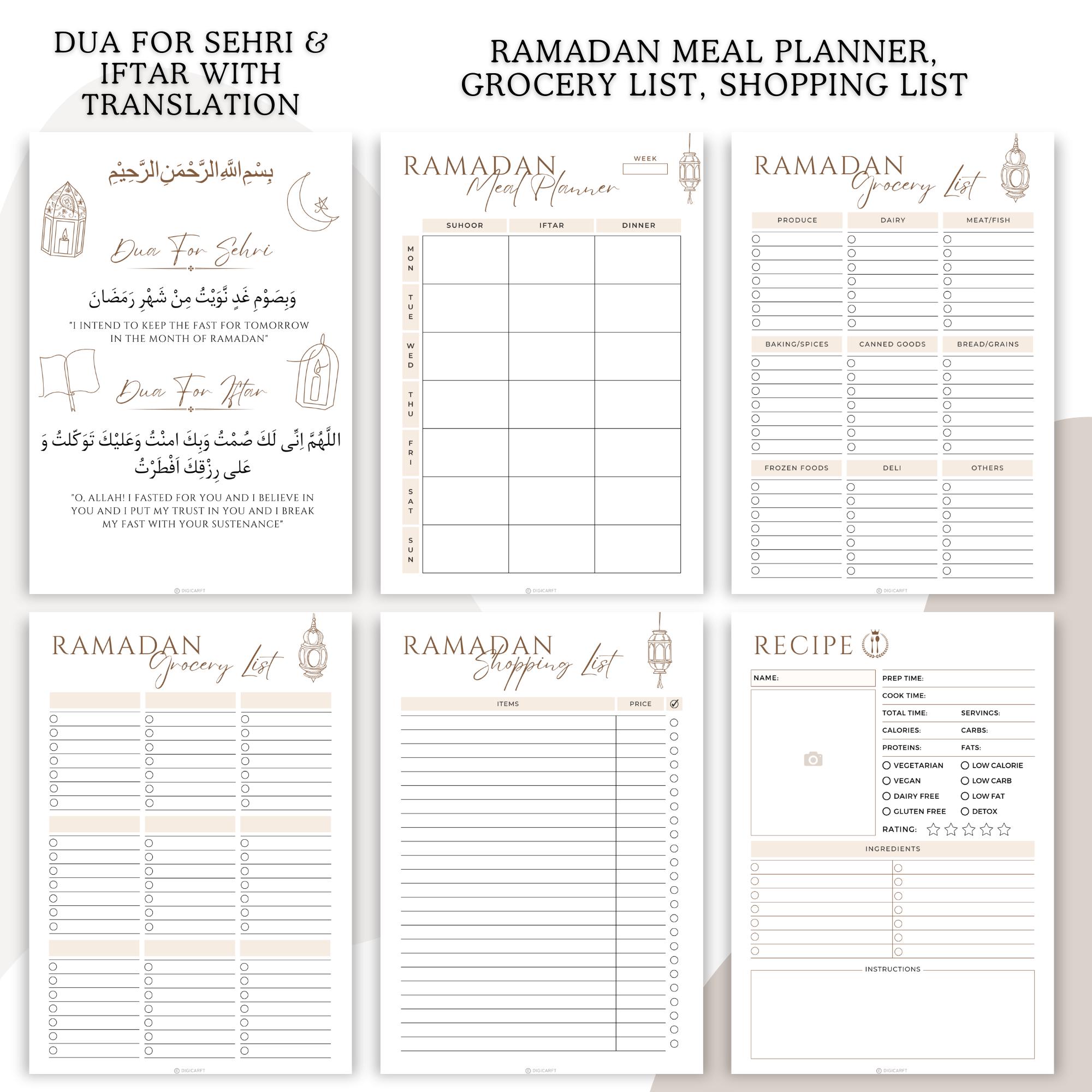 Ramadan Planner Bundle Printable,ramadan Planner 2025,ramadan Planner ...