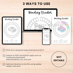 Monthly Reading Tracker Printable,daily Reading Habit Tracker Log ...