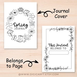 Spring Journal Kit Printable,printable Spring Bucket List,bujo Spring ...