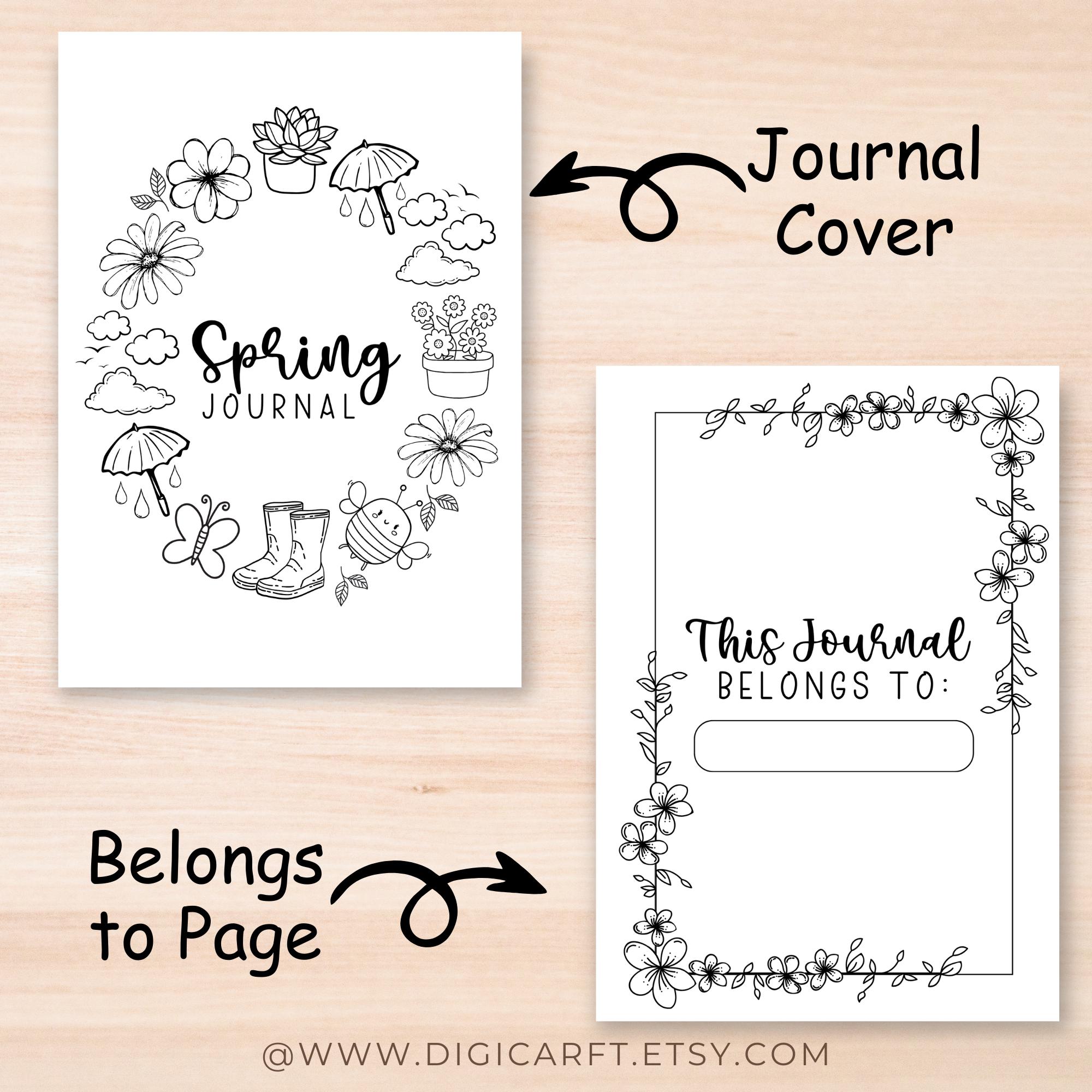 Spring Journal Kit Printable,printable Spring Bucket List,bujo Spring ...