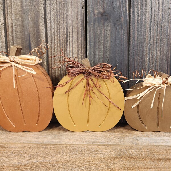 Wood Pumpkins - Etsy