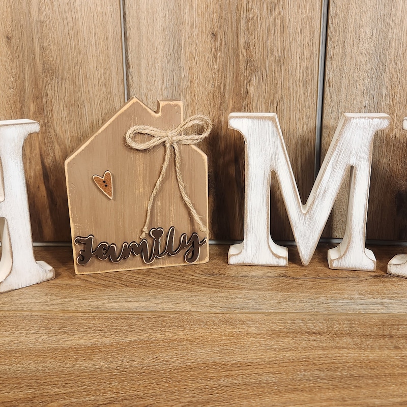 Rustic Wood Letters - Etsy