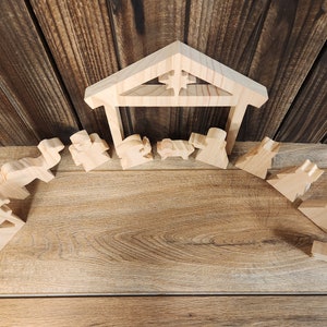 DIY Wood Nativity Set Kit: Paint Your Own Christmas Scene. While ...