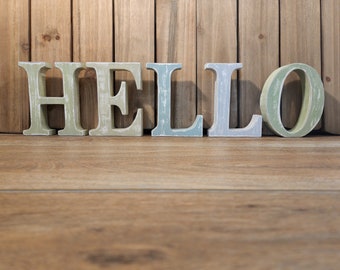Free Standing Hello Sign - Etsy