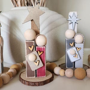 Rustic Wooden Nativity Set for Your Holiday Decor. Celebrate the ...