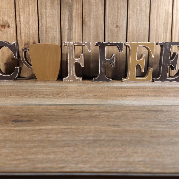 Rustic Wood Letters - Etsy