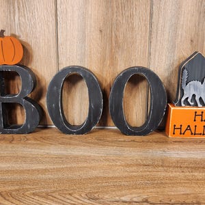 BOO! Free Standing Letters and Pumpkins for Fun, Unique Halloween and ...
