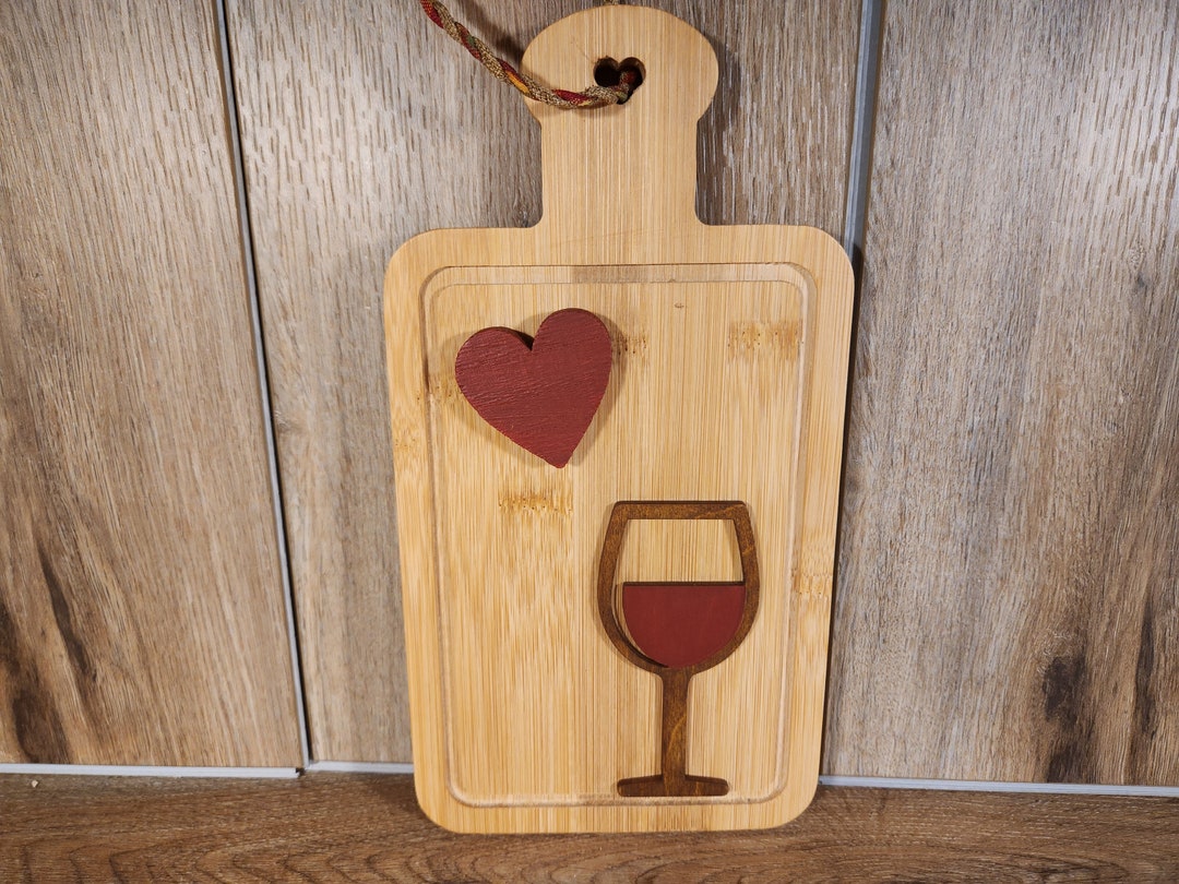 Wood Wine Sign, Perfect for a Wine Bar, Tiered Tray or Your Kitchen ...