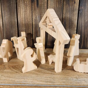 DIY Wood Nativity Set Kit: Paint Your Own Christmas Scene. While ...