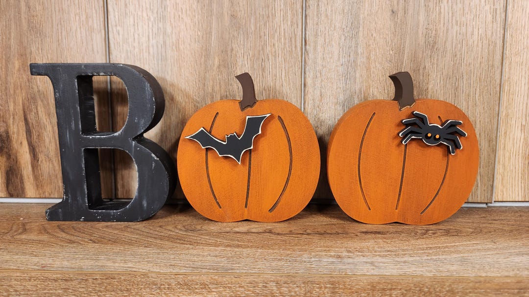 BOO! Free Standing Letters and Pumpkins for Fun, Unique Halloween and ...