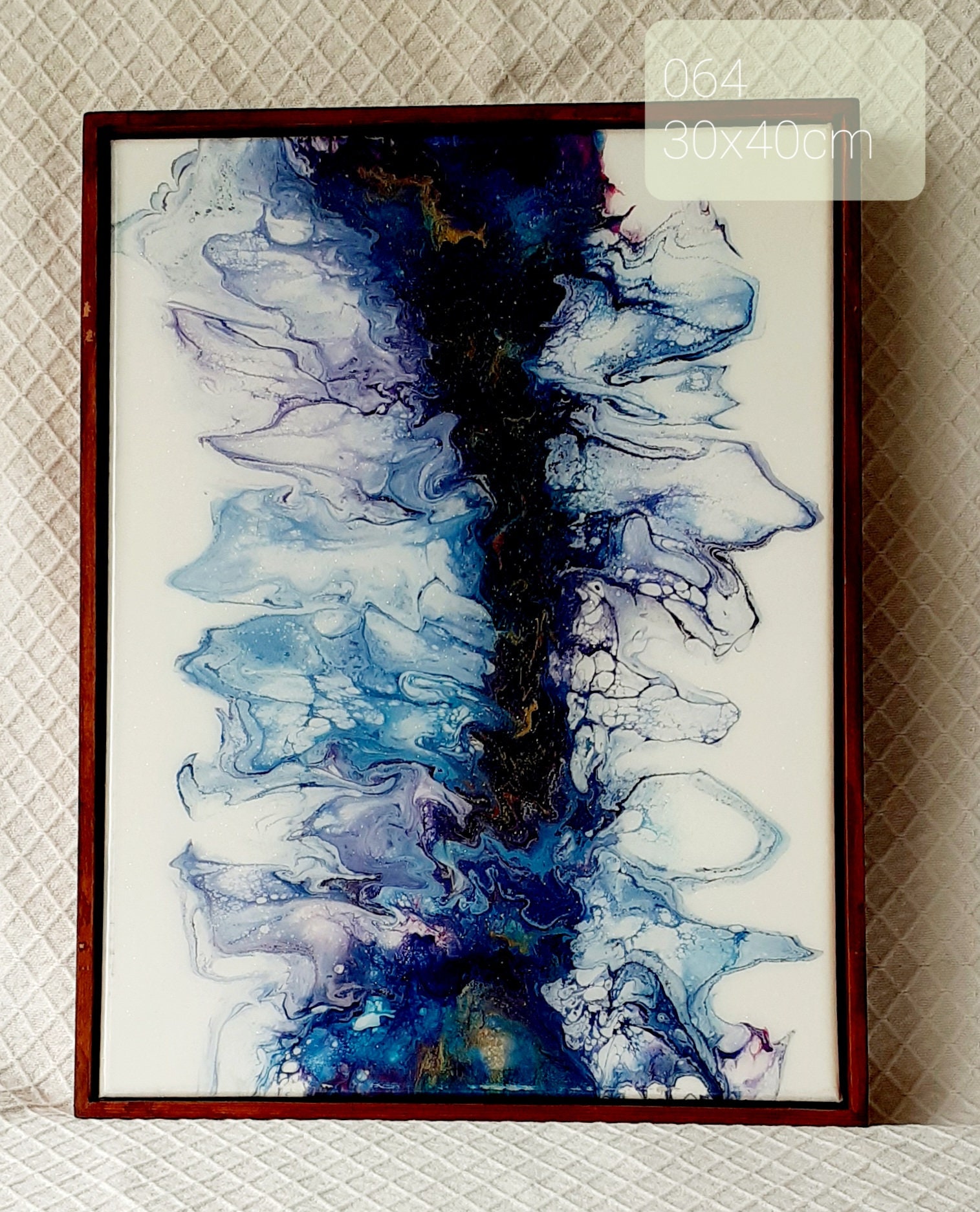 Original Abstract Acrylic Flow Art Painting on Canvas - Etsy