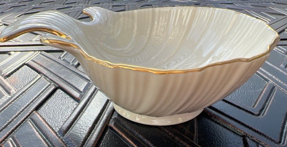 Lenox Clam Shel Dish /bowl With Gold Trim - Etsy