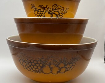 Brown Pyrex Bowl - Etsy