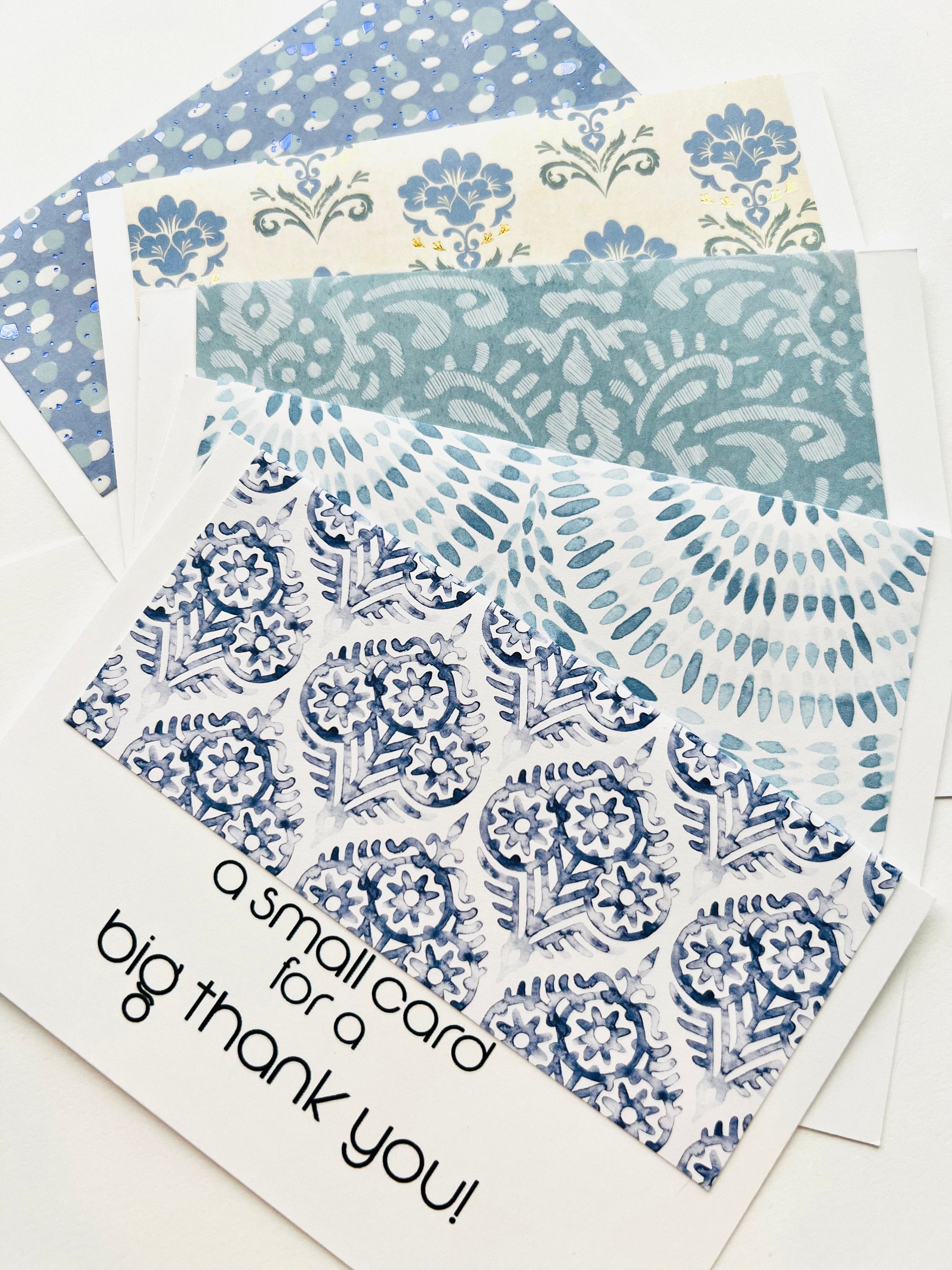 Small Thank You Note Cards With Envelope / Blank Note Cards / - Etsy