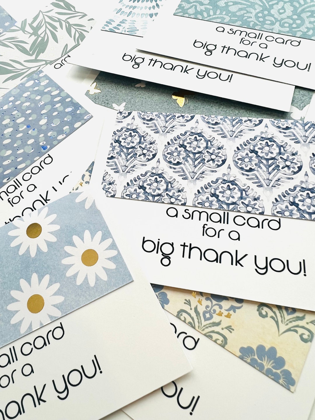 Small Thank You Note Cards With Envelope / Blank Note Cards / Thank You ...