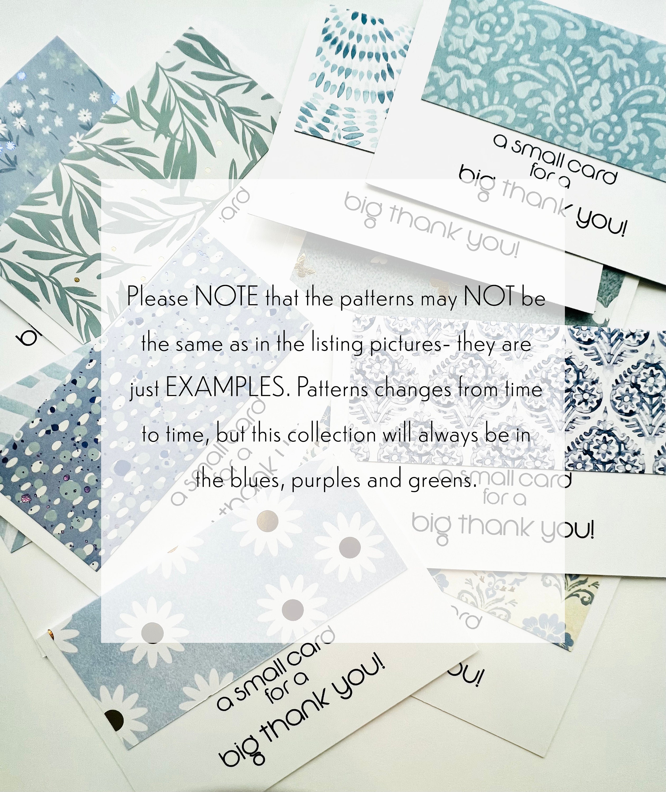 Small Thank You Note Cards With Envelope / Blank Note Cards / - Etsy