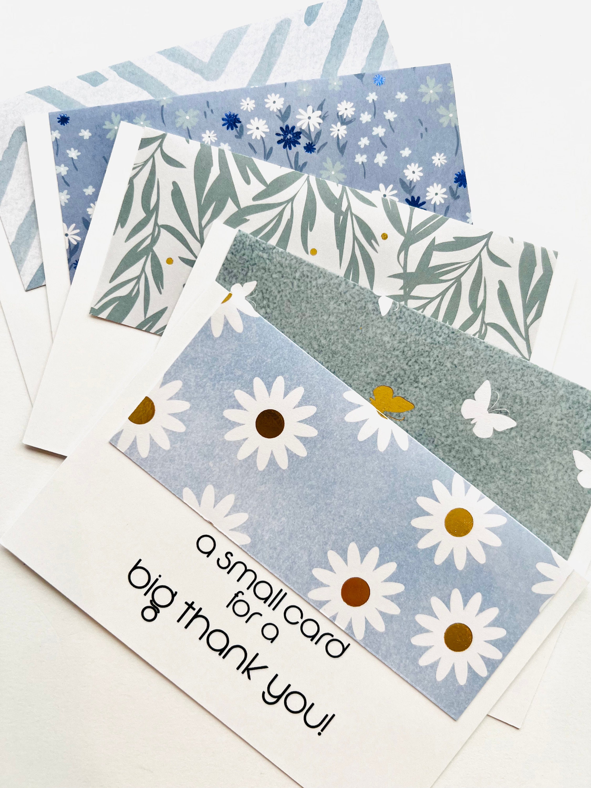 Small Thank You Note Cards With Envelope / Blank Note Cards / - Etsy