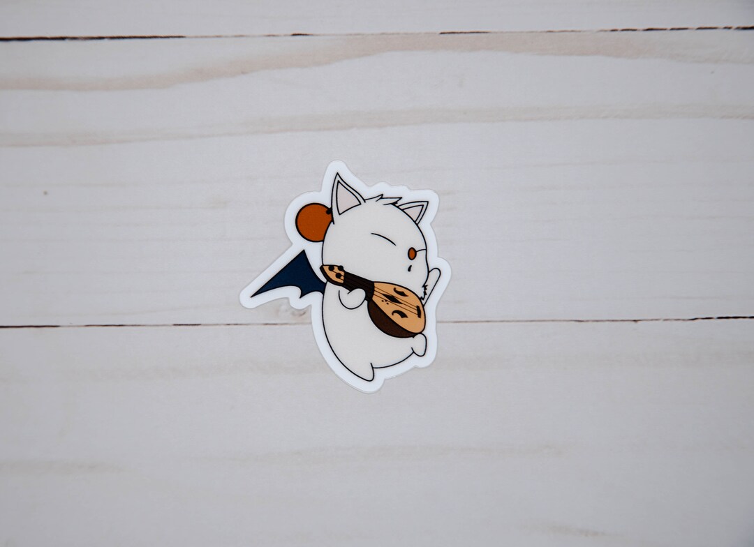 Guitar Playing Moogle Water Proof Matte Sticker - Etsy.de
