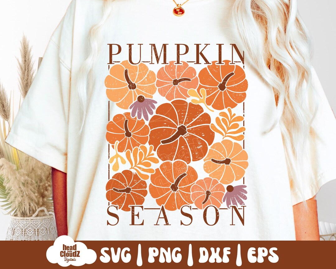 Boho Pumpkin Season PNG SVG Boho Fall Retro Fall Fall Vibes Pumpkin ...