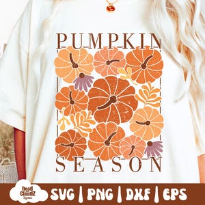 Boho Pumpkin Season PNG SVG Boho Fall Retro Fall Fall Vibes Pumpkin ...