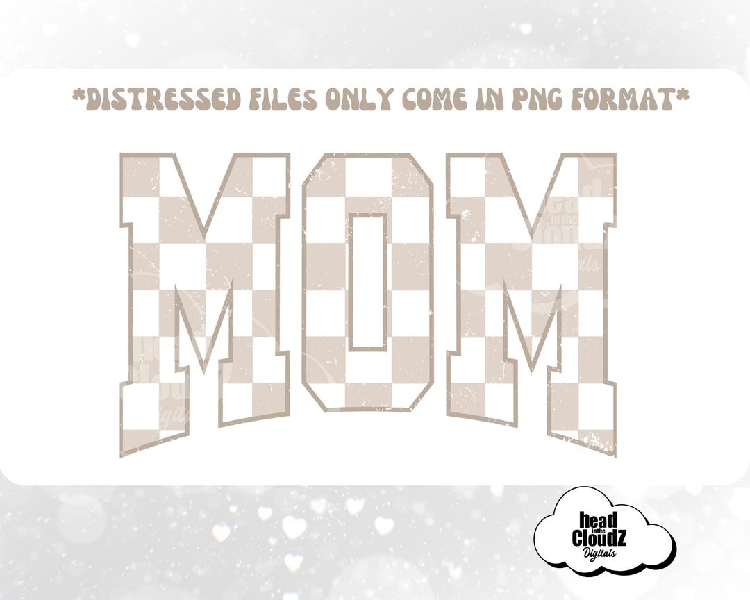 Mom Checker Varsity PNG | SVG | Mother's Day | Mama | Mother | Checker ...