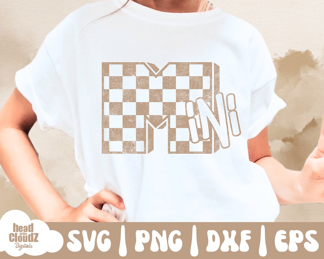 Mini Checkered SVG PNG Mom and Mini Svg Checkered Svg Checker Svg Kids ...