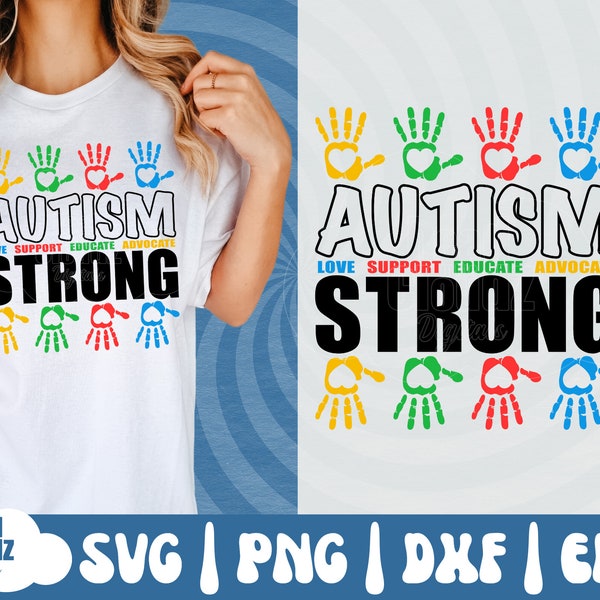 Autism Awareness Autism Strong Svg - Etsy