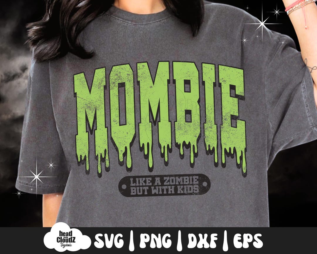 Mombie Varsity Png Svg Mombie Png Svg Mom Halloween Svg Png Spooky Mama ...