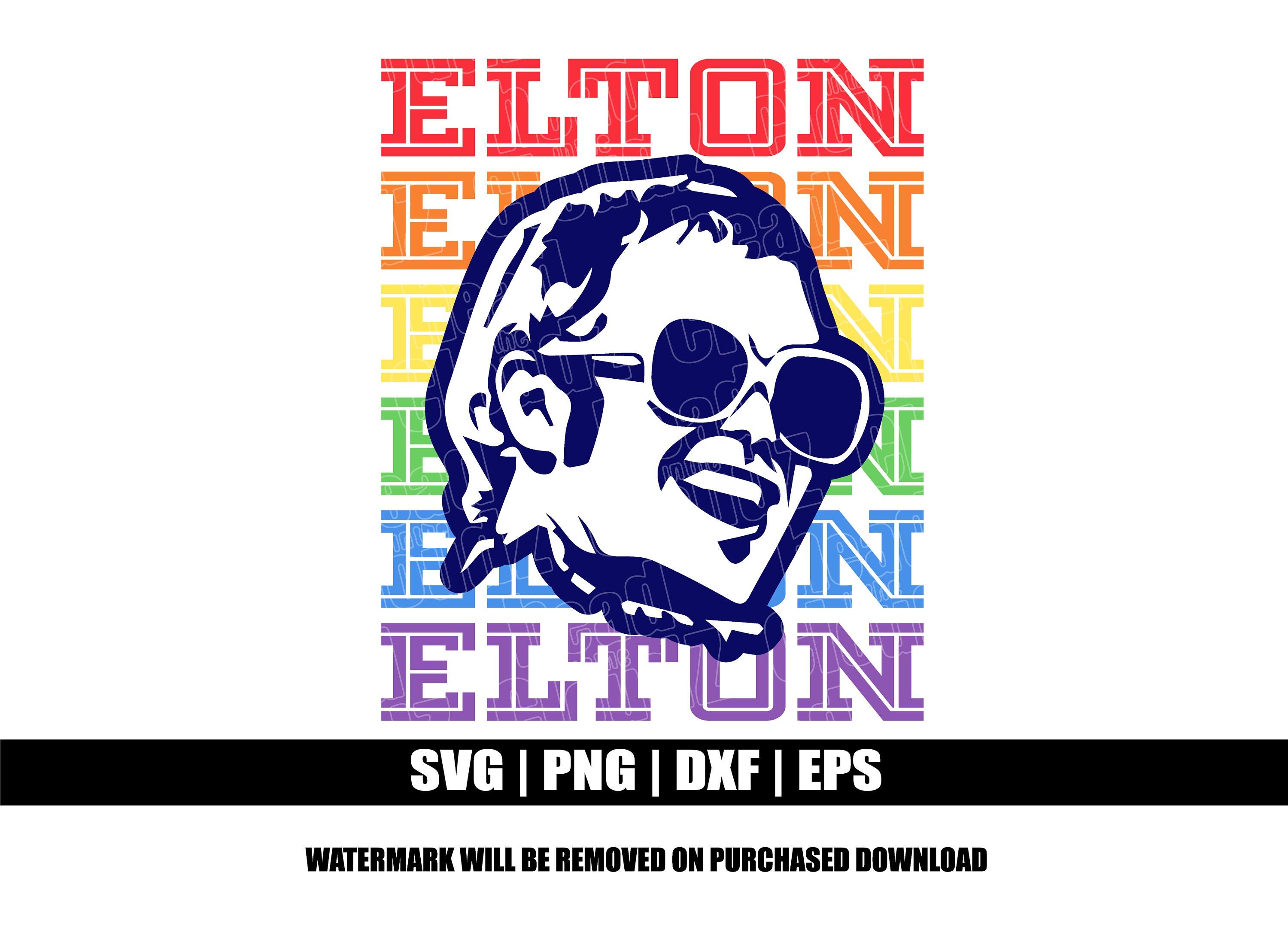 Elton John Svg Elton John Png Elton Svg Elton Png Tiny | Etsy India