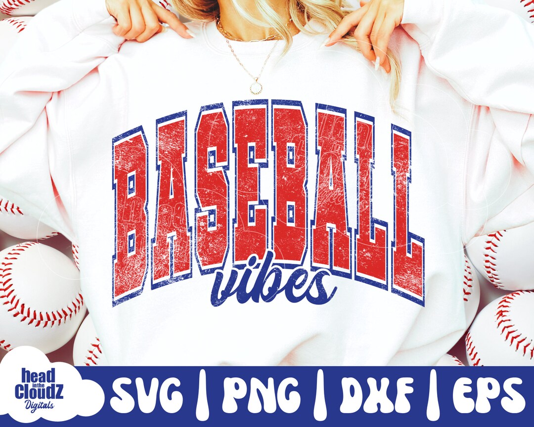 Baseball Vibes SVG Baseball Vibes PNG Baseball Varsity Svg Baseball ...