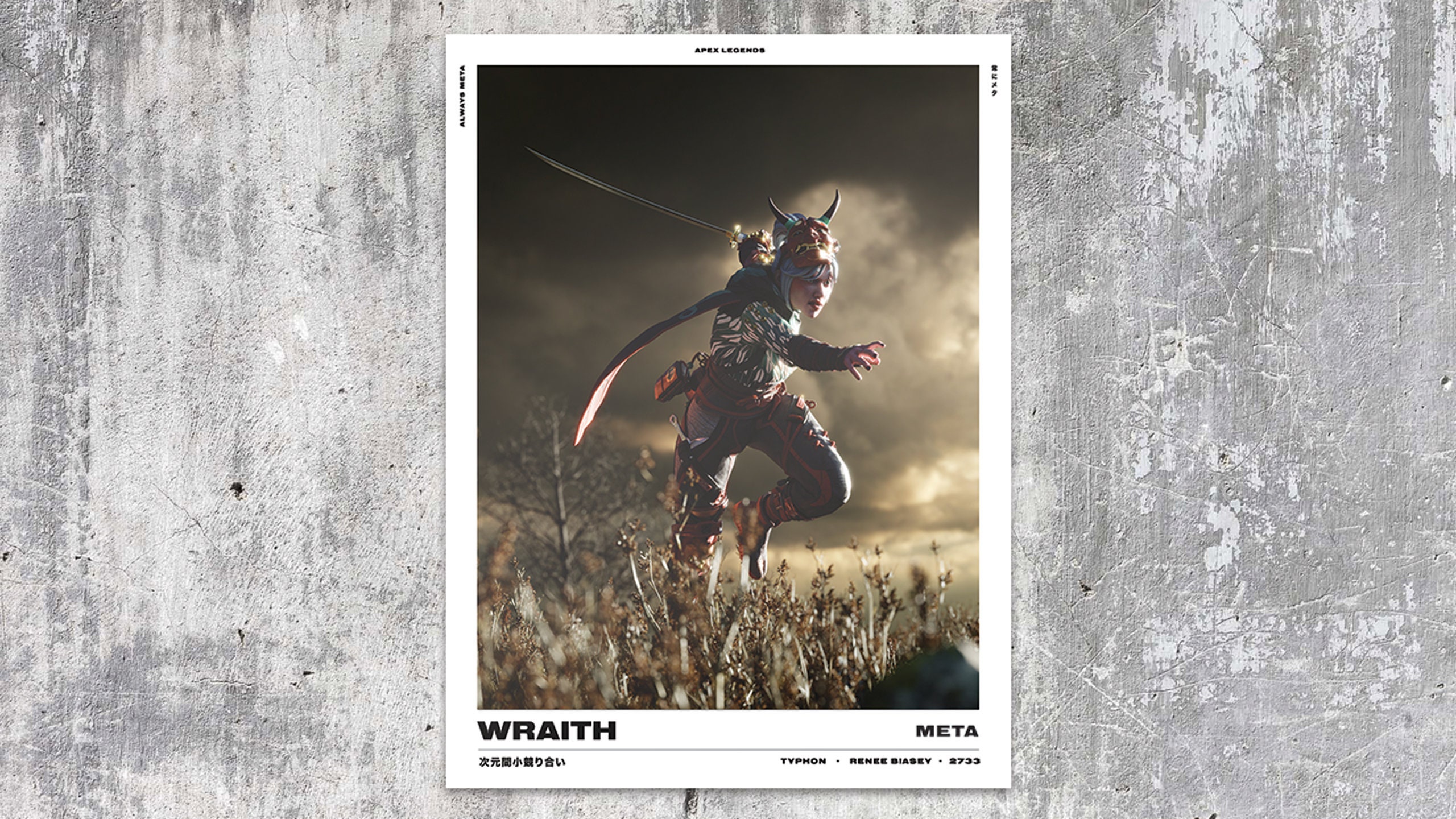 Wraith Apex Legends Samurai Poster, Wraith Samurai, Apex Legends Art ...