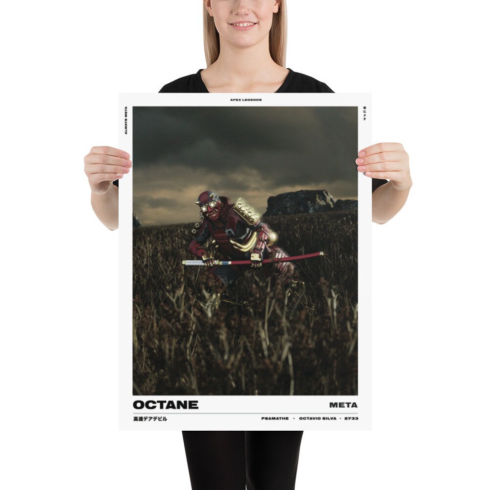 Octane Apex Legends Samurai Poster, Octane Samurai, Apex Legends Art ...