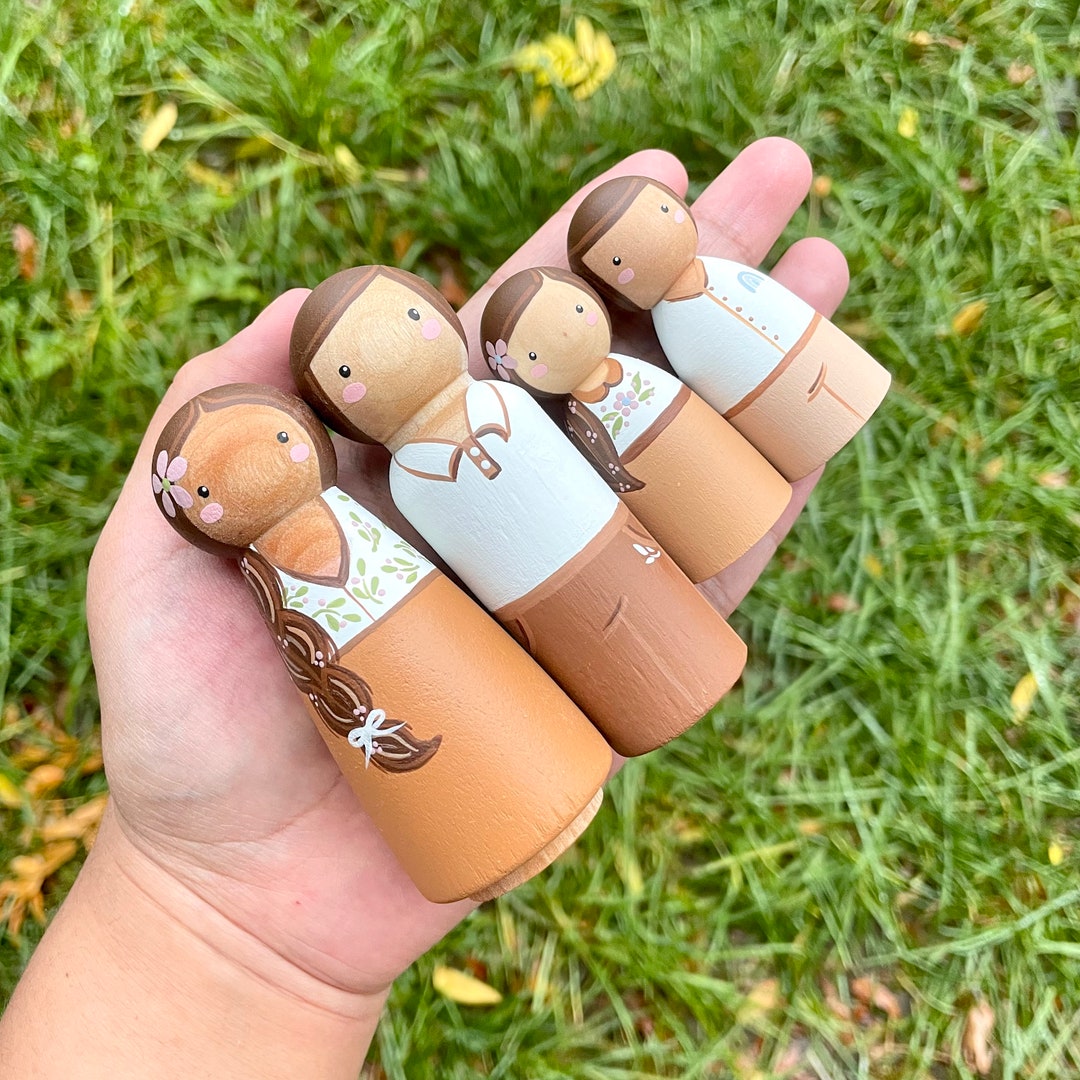 Peg People Family - Etsy