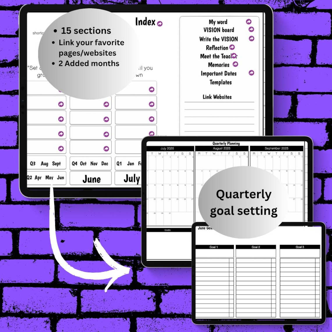 Dated Ultimate Teacher Planner Template 2025-2026 | Weekly Agenda ...
