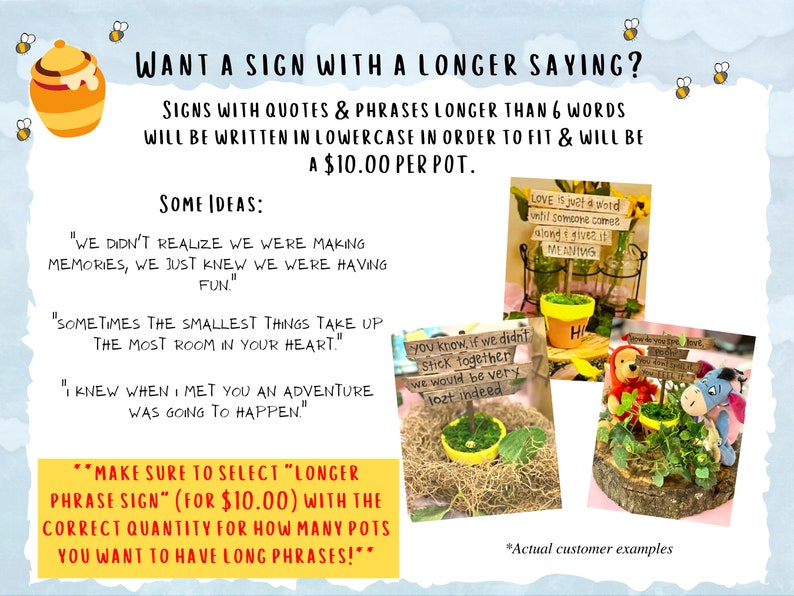 Winnie the Pooh Hunny Pot Favor Party Decoration Food Sign - Etsy