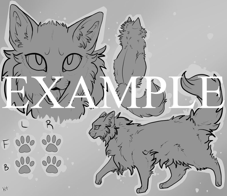 Feral Feline Warrior Cat Reference Sheet AND Adoptables Base - Etsy Feral Feline Warrior Cat Reference Sheet AND Adoptables Base - Etsy
