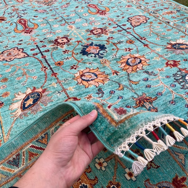 Turquoise Rug - Etsy